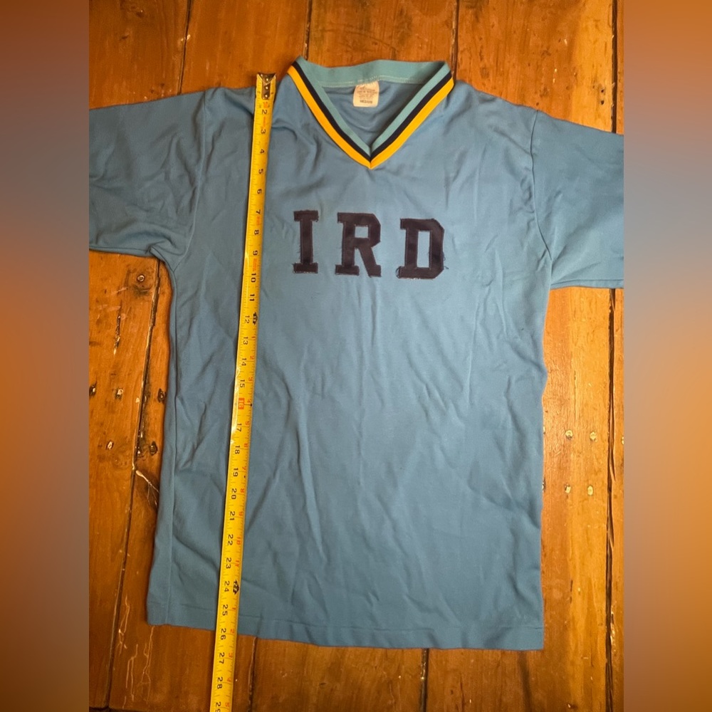 Rare Vintage Bright Baby Blue 1970s Baseball Jersey. … - Gem